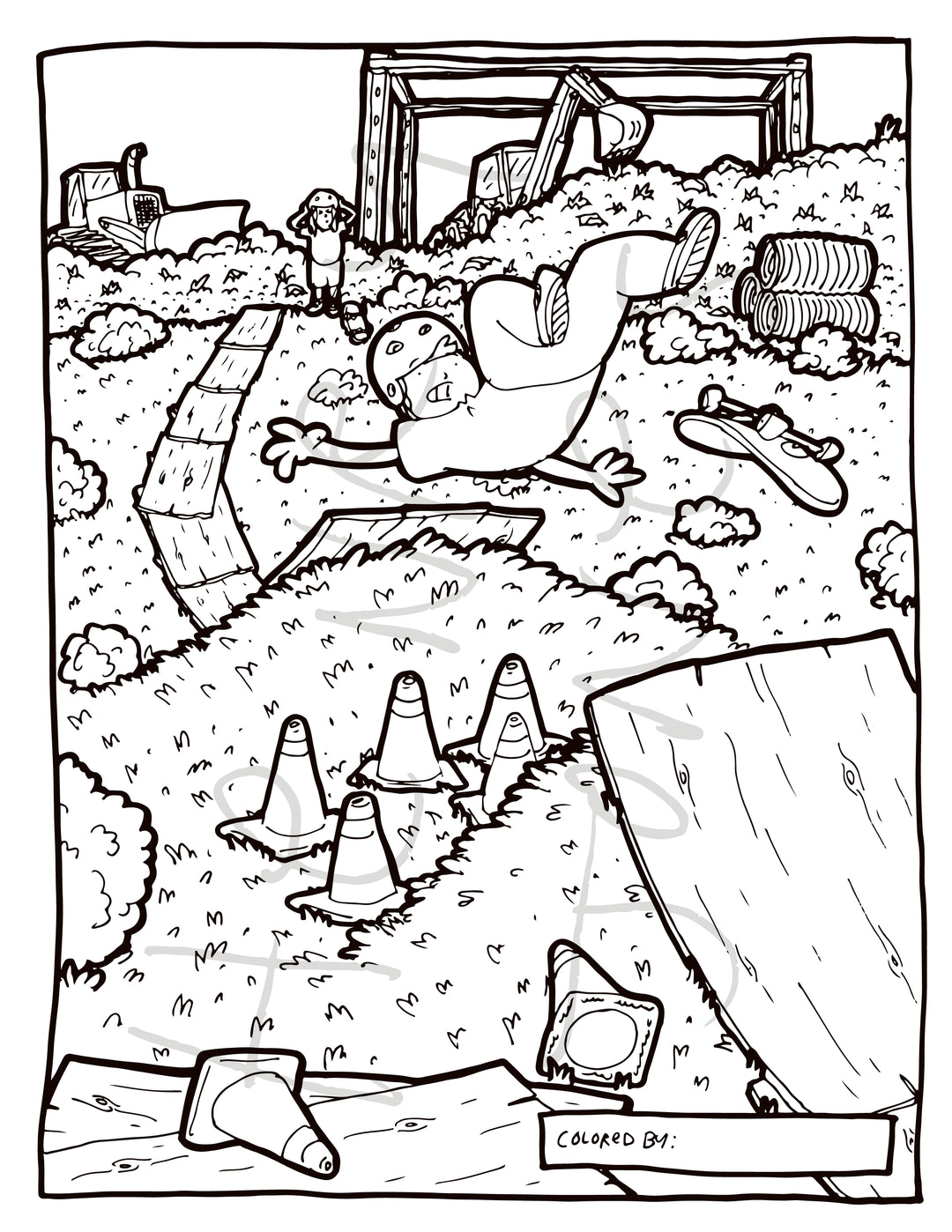 Coloring Page - Death Gap – Henry Jones Studio