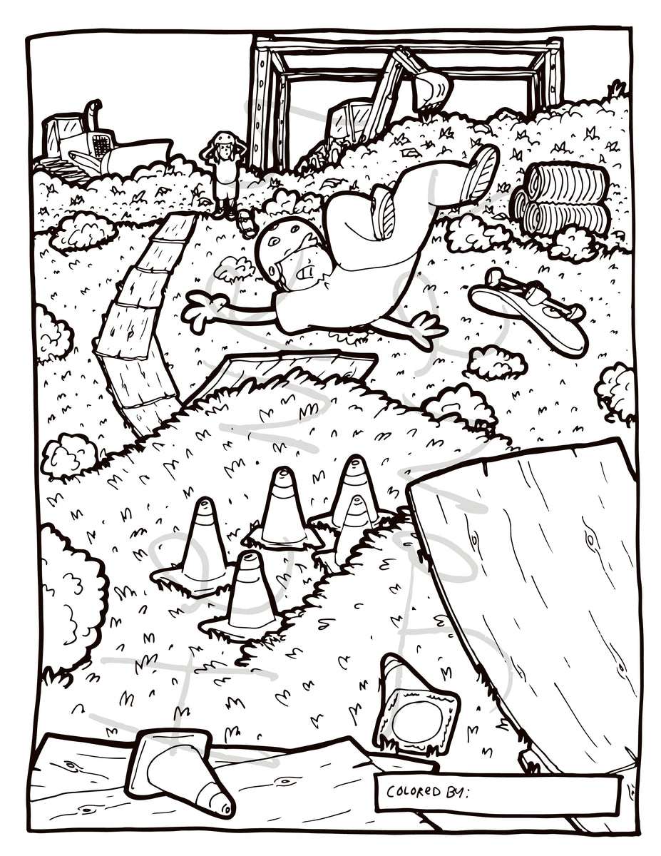 Coloring Page - Death Gap – Henry Jones Studio