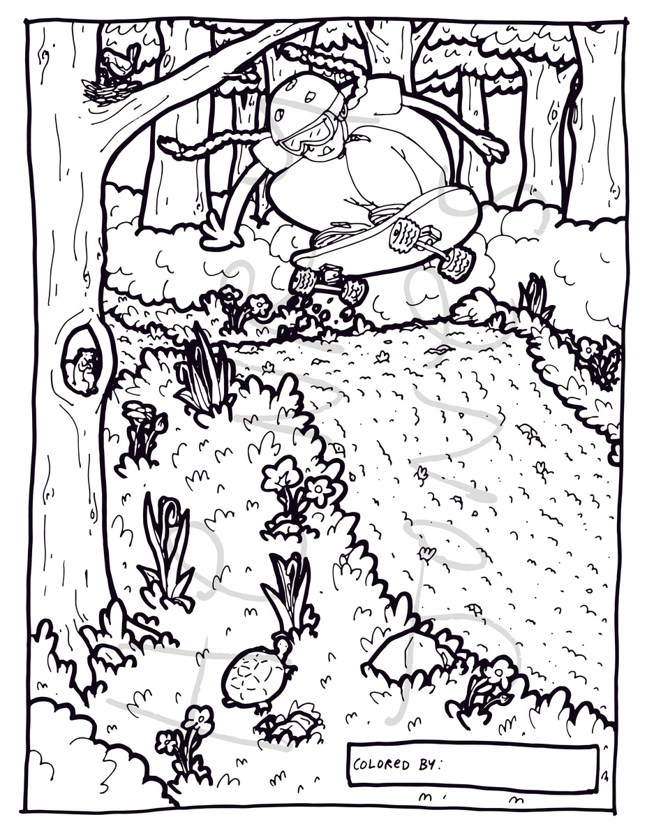 Coloring Page - Dirt Jump – Henry Jones Studio